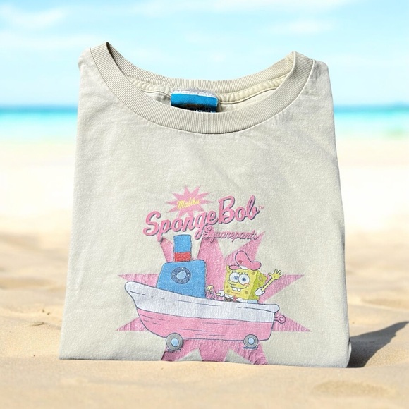 SpongeBob Squarepants | Tops | Y2k Malibu Spongebob Tshirt Nickelodeon ...